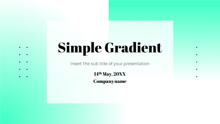 Minimal presentation - Free PowerPoint templates Google Slides theme