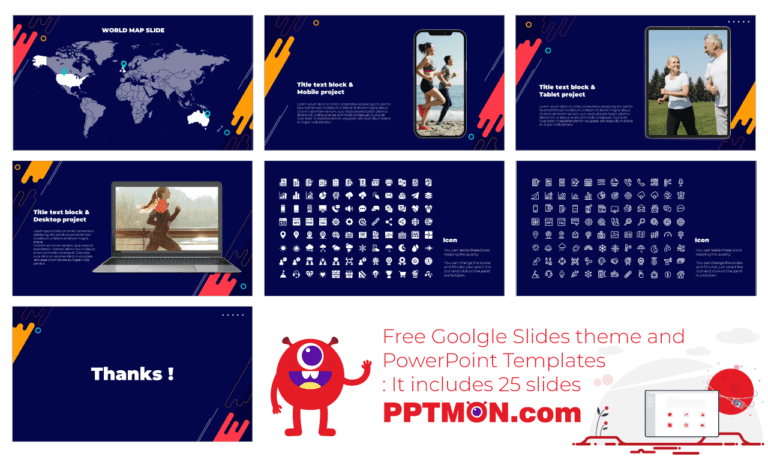 Daily Workout Free PowerPoint Template and Google Slides Theme