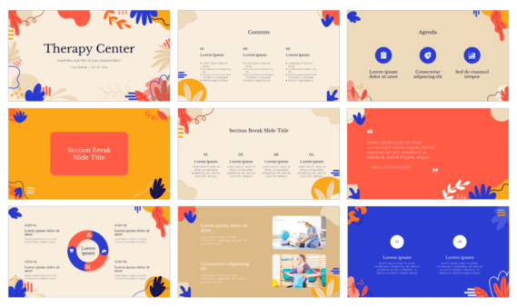 Therapy Center Free PowerPoint Template and Google Slides Theme