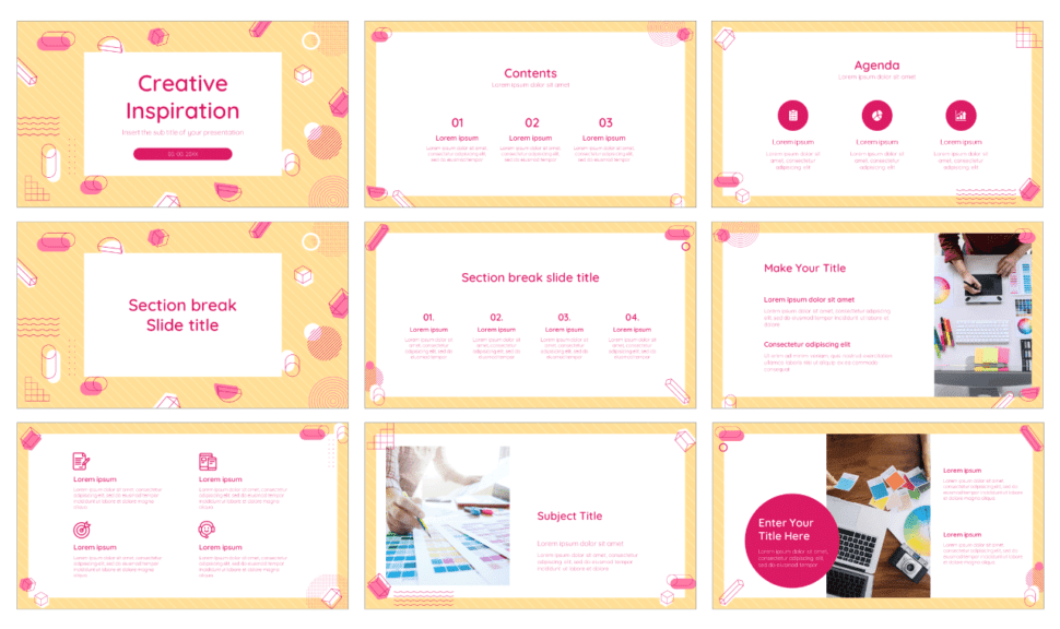 Creative Inspiration Free PowerPoint Template and Google Slides Theme