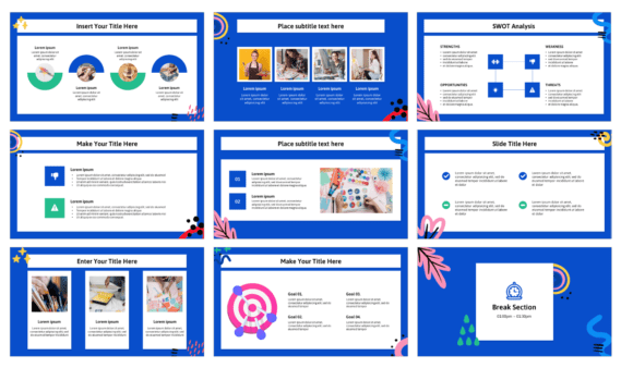 Art Subject Free PowerPoint Template and Google Slides Theme