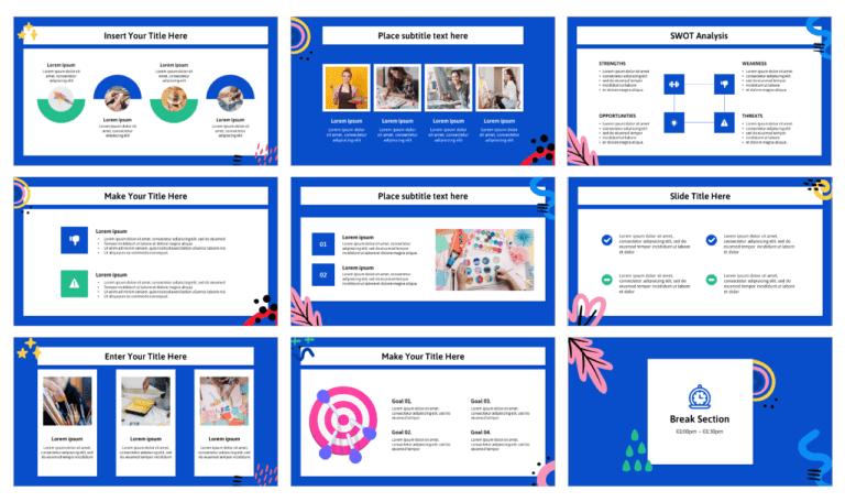 Art Subject Free PowerPoint Template and Google Slides Theme