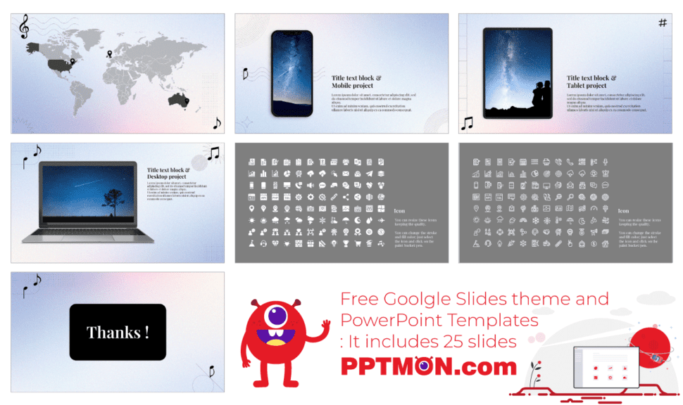 Music Festival Free PowerPoint Template and Google Slides Theme