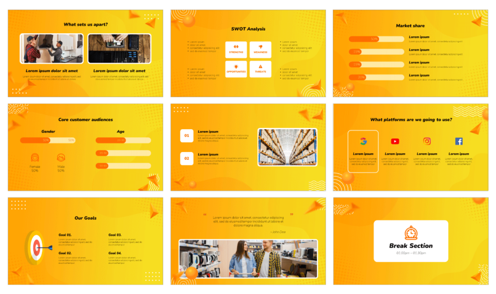Big Sale Free PowerPoint Template and Google Slides Theme