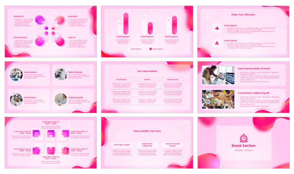 Glassmorphism Slides Free PowerPoint Template Google Slides Theme