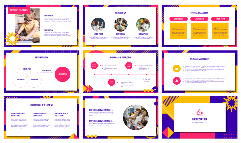 Teaching Strategies Free PowerPoint Template and Google Slides Theme