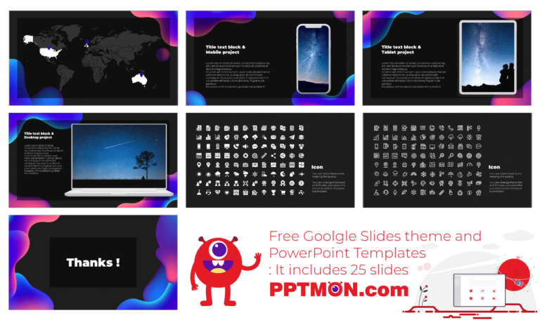 Fluid Shapes Free PowerPoint Template and Google Slides Theme