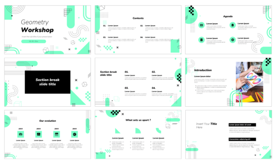 Geometry Workshop Free Google Slides Theme PowerPoint Template