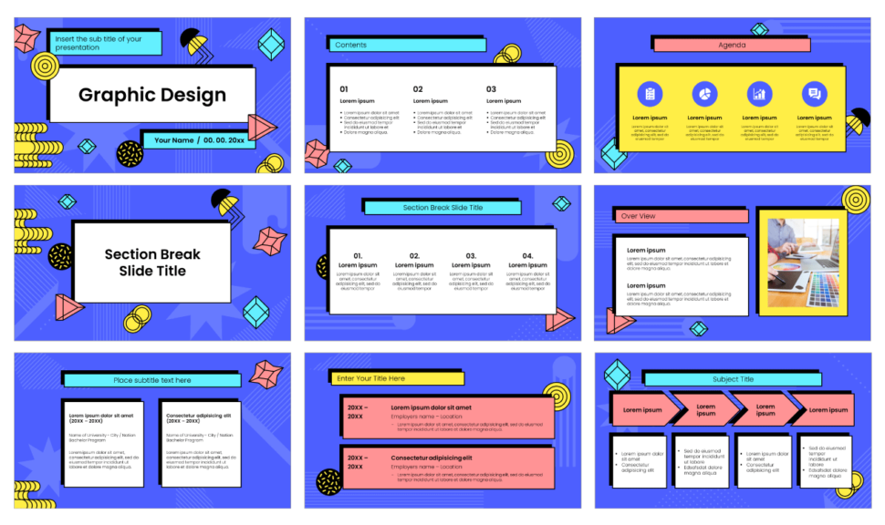 Graphic Design Free PowerPoint Template and Google Slides Theme