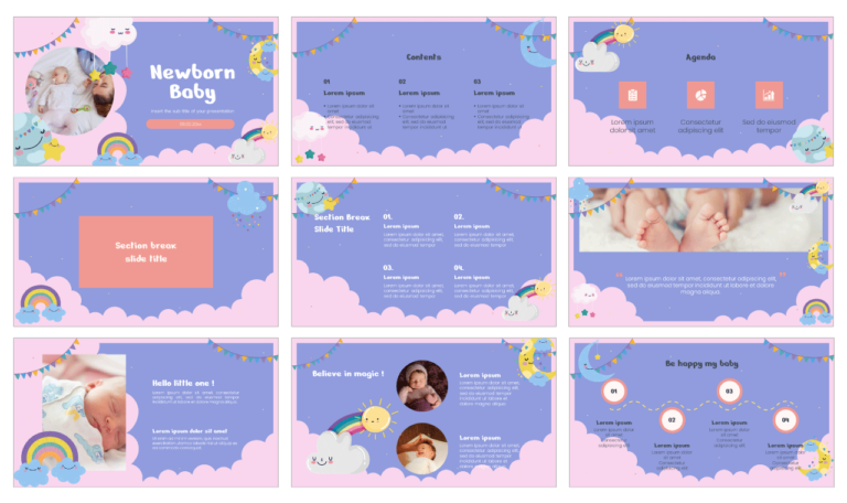 Newborn Baby Free Google Slides Theme and PowerPoint Template