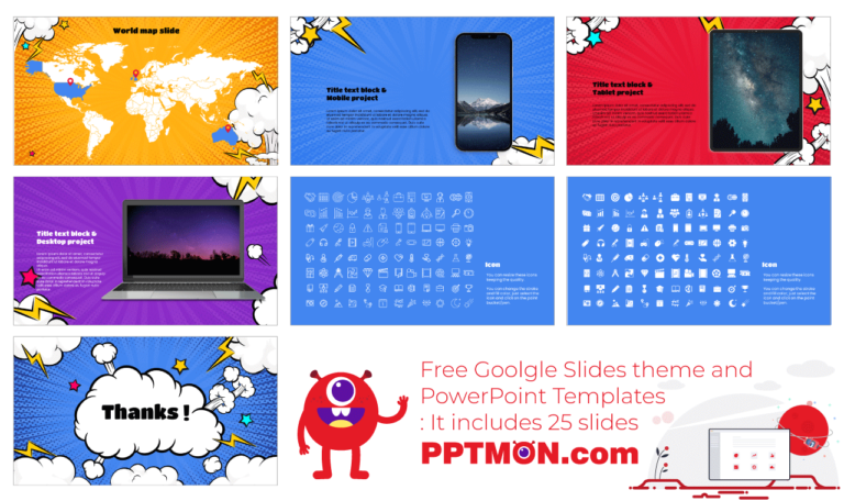 Comic Book Free Google Slides Theme and PowerPoint Template