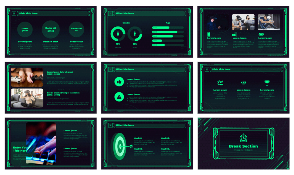 E-sports Center Free Google Slides Theme and PowerPoint Template