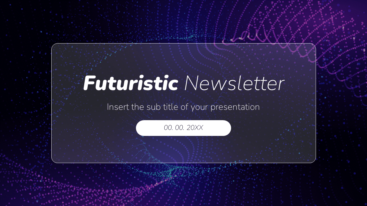 Futuristic Newsletter Free Google Slides Theme and PowerPoint Template