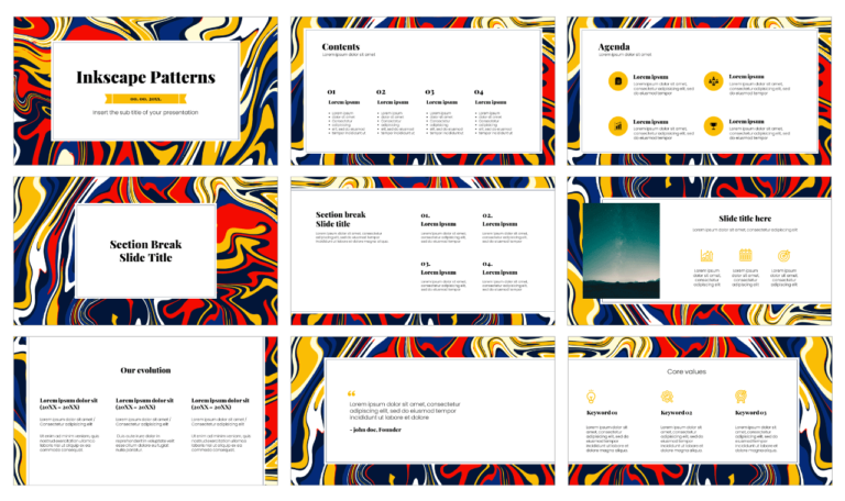 Inkscape Patterns Free Google Slides Theme and PowerPoint Template