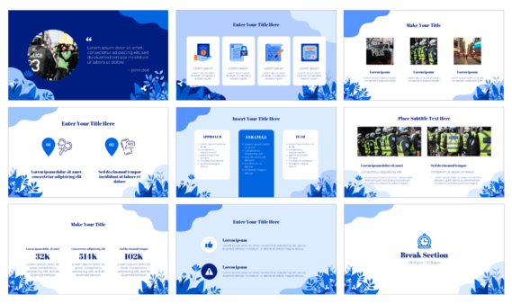 Law Enforcement Free Google Slides Theme PowerPoint Template