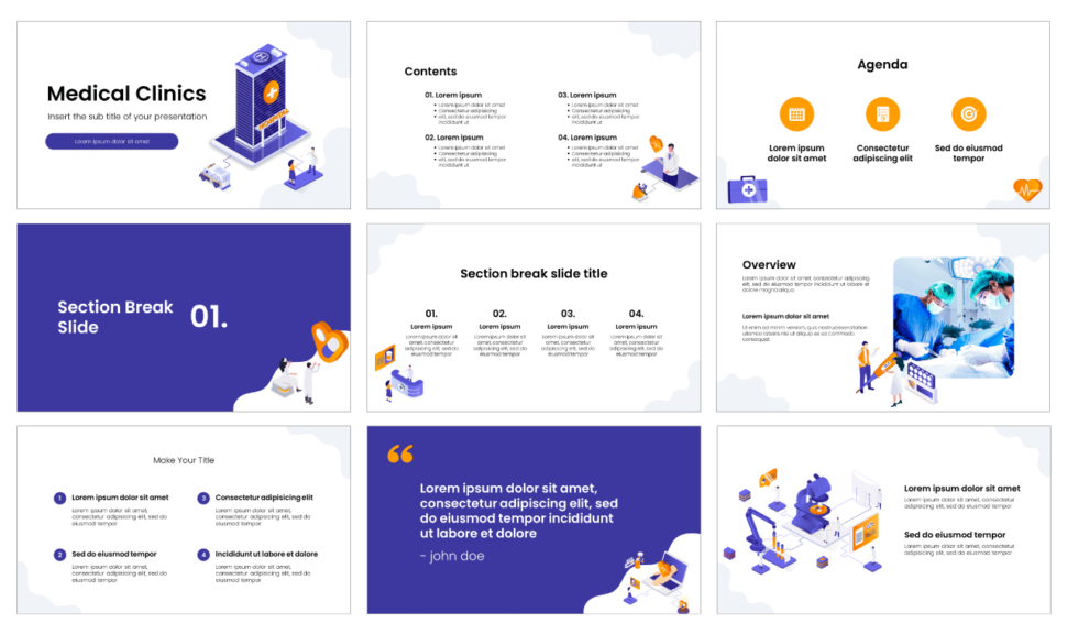 Medical Clinics Free Google Slides Theme and PowerPoint Template