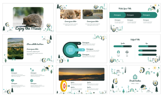 National Hedgehog Day Free Google Slides Theme PowerPoint Template