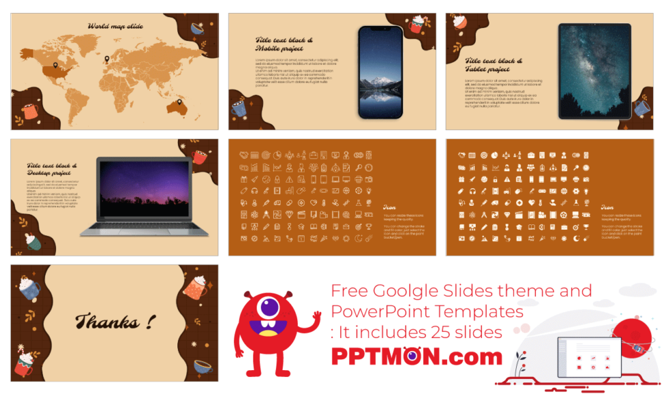 National Hot Chocolate Day Google Slides Theme PowerPoint Template
