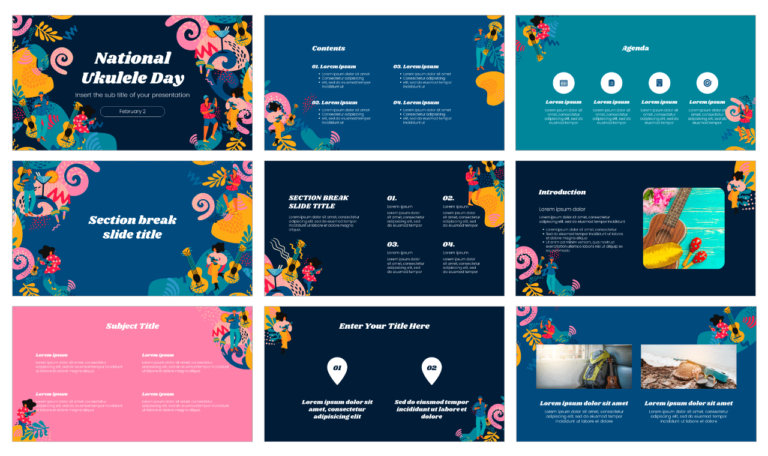 National Ukulele Day Free Google Slides Theme and PowerPoint Template