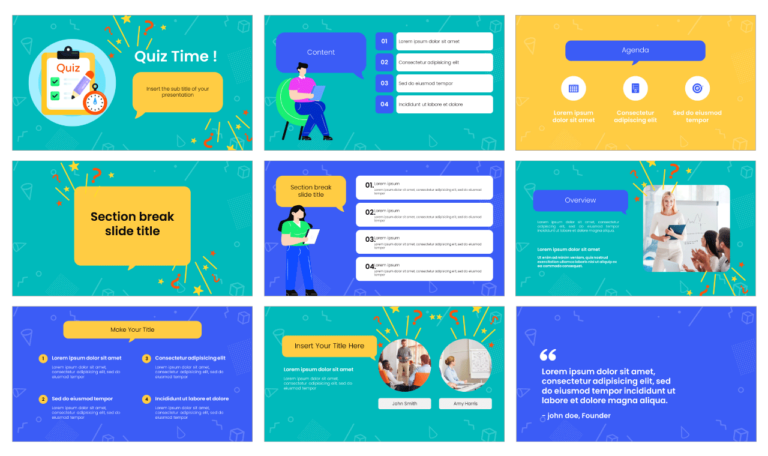 Quiz Time Free Google Slides Theme and PowerPoint Template