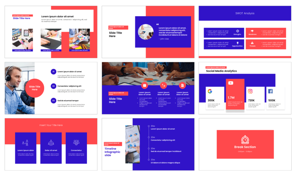 Business Minimal Slides Free Google Slides Theme PowerPoint Template