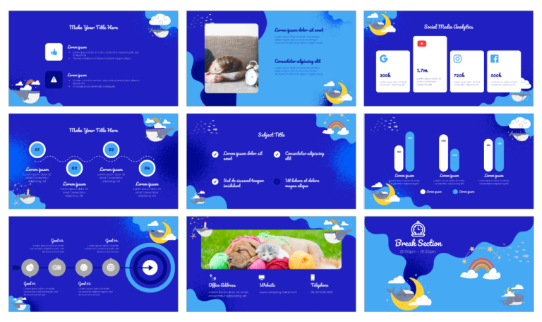 National Napping Day Free Google Slides Theme PowerPoint Template