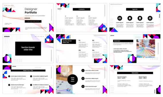 Designer Portfolio Free Google Slides Theme and PowerPoint Template