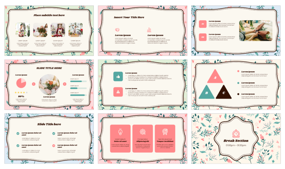 Floral Spring Free Google Slides Theme and PowerPoint Template