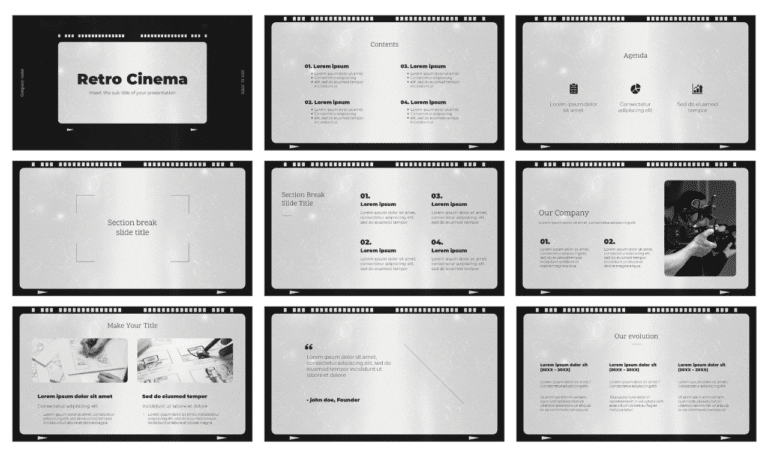Retro Cinema Free Google Slides Theme and PowerPoint Template