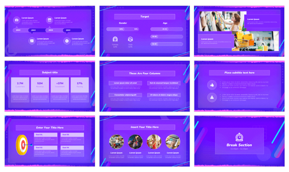 Sales Planning free presentation template - Google Slides and PowerPoint