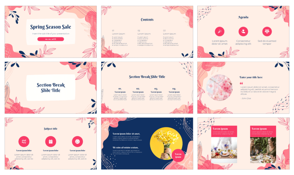 Spring Season Sale Free Google Slides Theme and PowerPoint Template