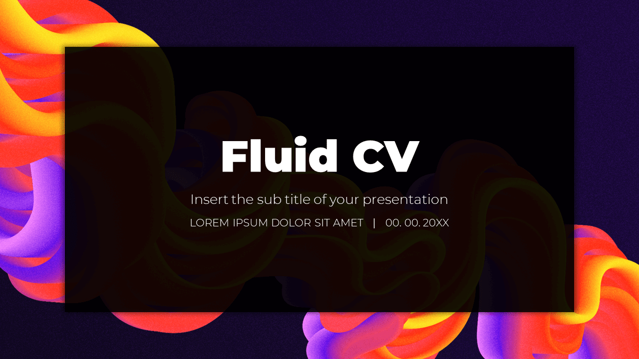 Fluid CV Free Google Slides Theme and PowerPoint Template