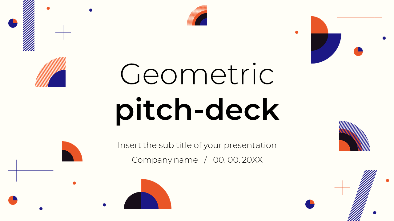 Geometric Business Project Proposal free presentation template