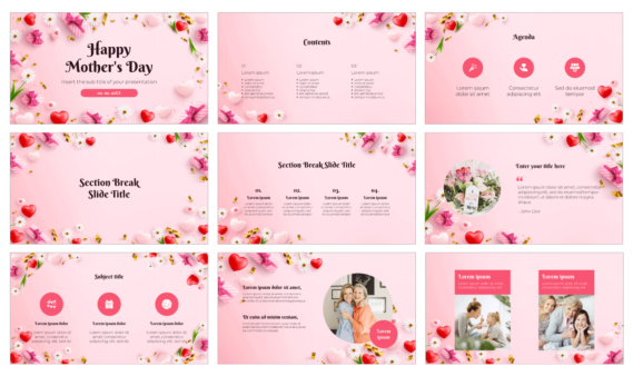 Happy Mother's Day Free Presentation Template