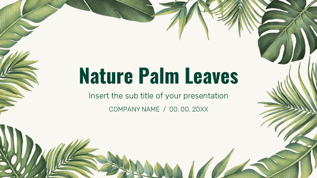 tropical - Free Powerpoint templates and Google Slides themes