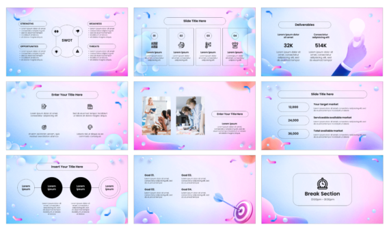 Futuristic Company Profile Free Google Slides PowerPoint Template
