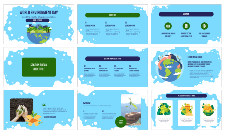 Happy World Environment Day Free Google Slides PowerPoint Template