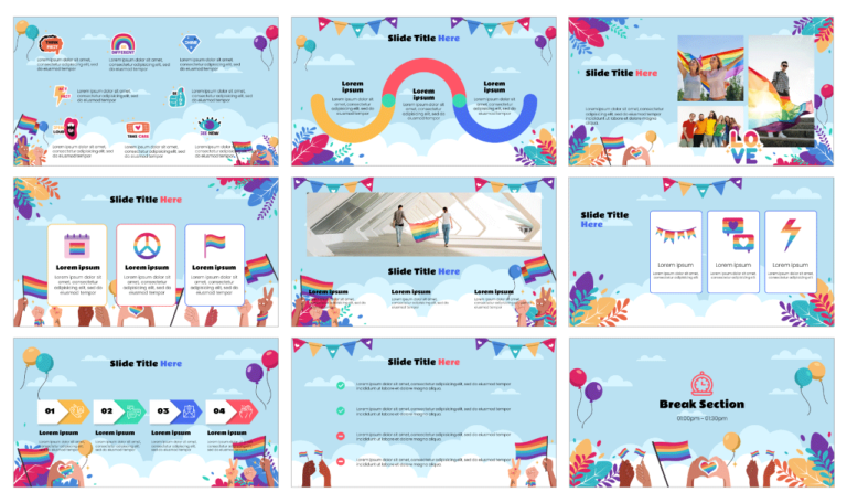 LGBT Pride Month Free Google Slides Theme PowerPoint Template