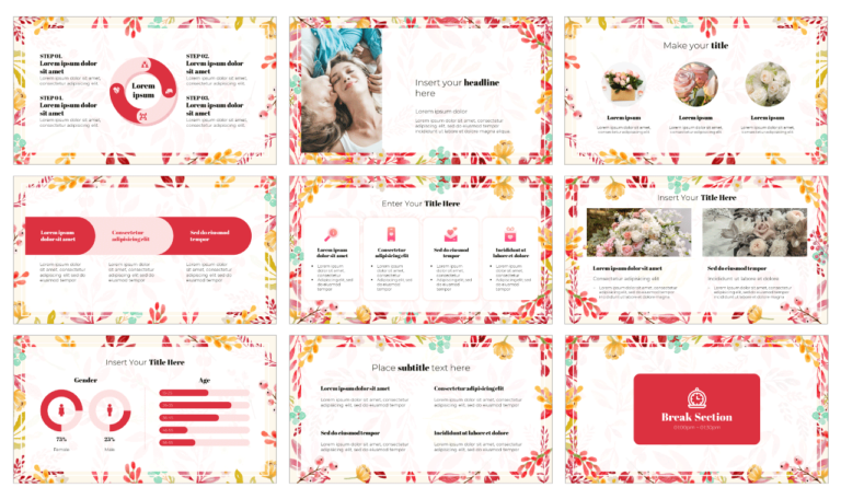 Love Match Free Presentation Template - Google Slides and PowerPoint