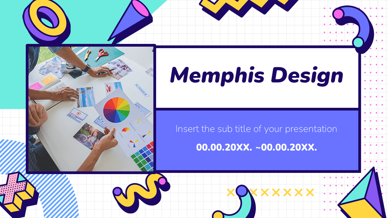 Memphis Design Cover Free Google Slides Theme PowerPoint Template