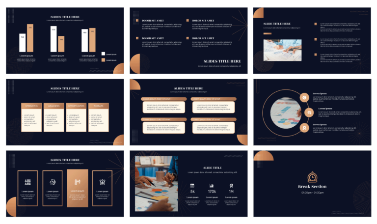 Modern Minimalist Free Presentation Templates
