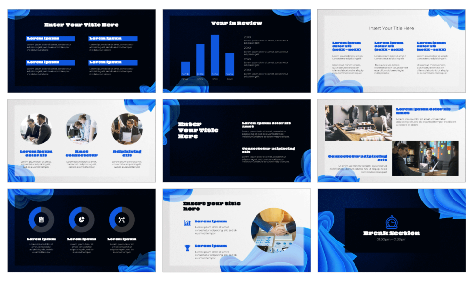 Modern Wave Free Google Slides Theme and PowerPoint Template