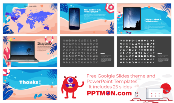 Summer Vacation Free Google Slides Theme PowerPoint Template