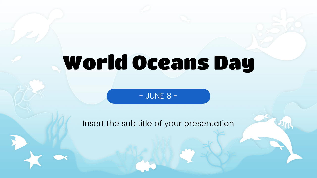 World Oceans Day Free Google Slides Theme PowerPoint Template