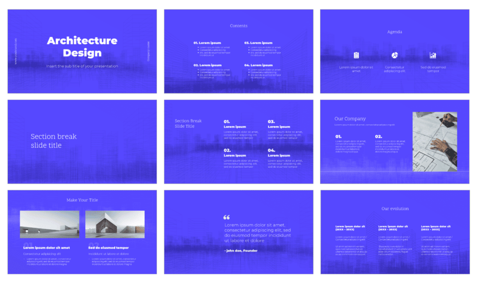 Architecture Design Free Presentation Template Google Slides PowerPoint
