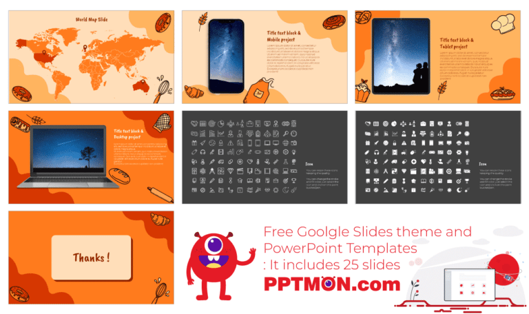 Baking Time Free Presentation Template - Google Slides PowerPoint