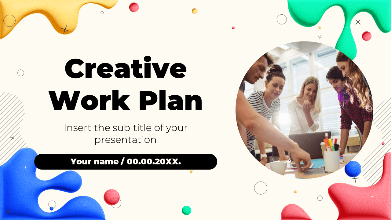Creative Work Plan Free Google Slides Theme PowerPoint Template