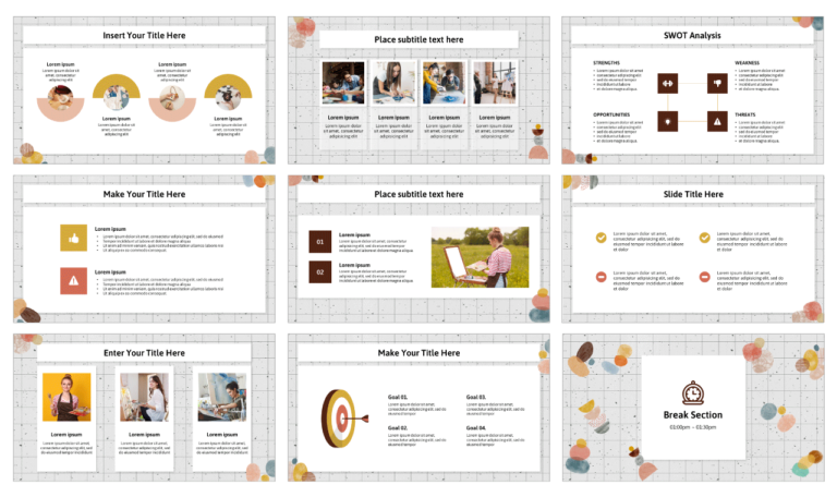 Hand Painted Free Google Slides Theme PowerPoint Template