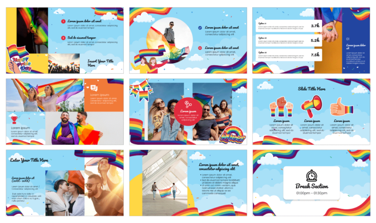 International LGBT+ Pride Day Google Slides Theme PowerPoint Template