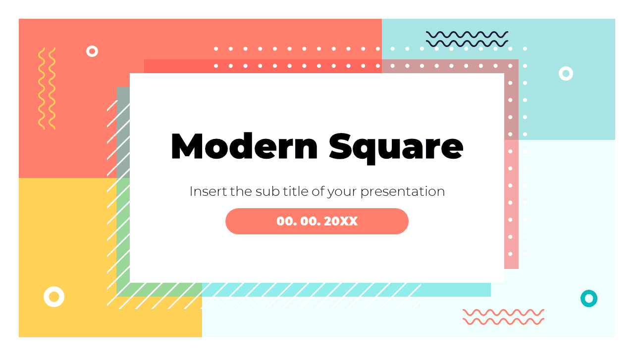 Modern Square Free Google Slides Theme PowerPoint Template